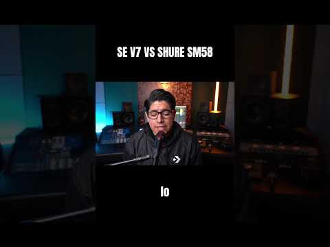 SE V7 VS SHURE SM58. #worship #dynamicmicrophone #shure