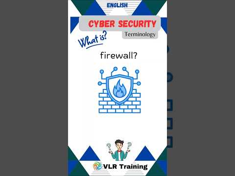 What is firewall? cyber security terminology#vlrtraining #cybersecurity #education