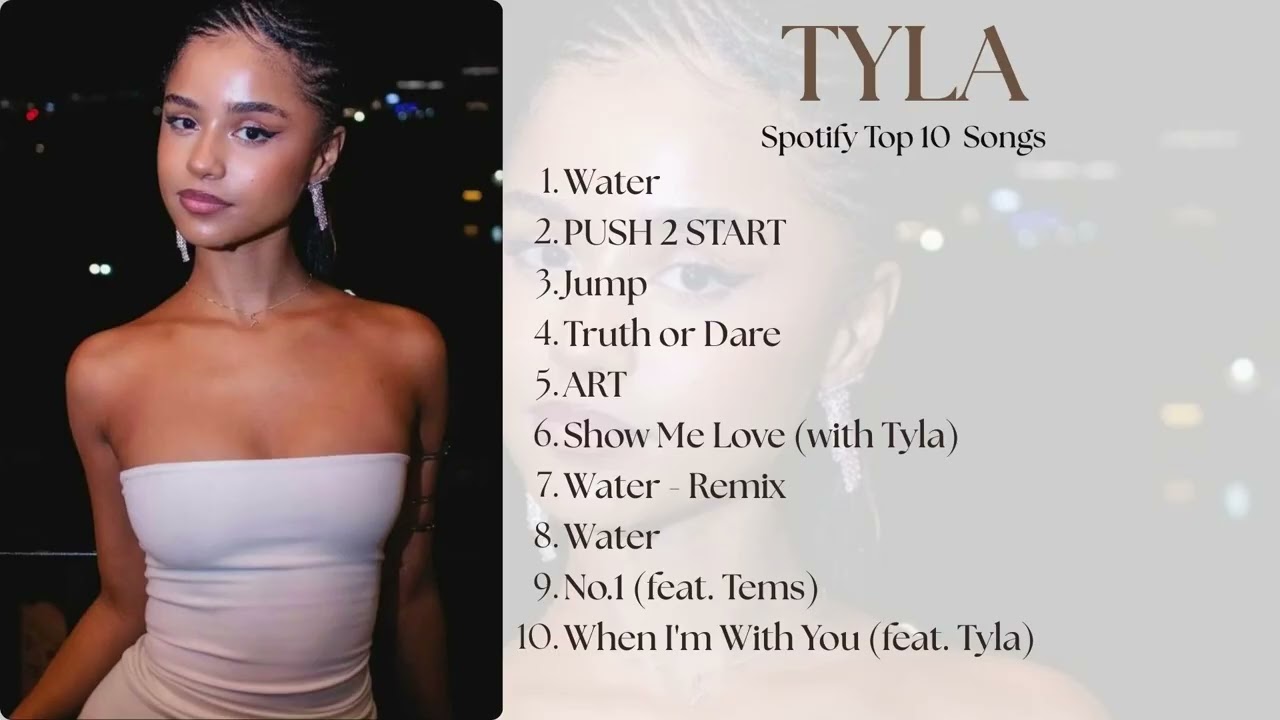 TYLA | SPOTIFY TOP 10 SONGS | gemini playlist.