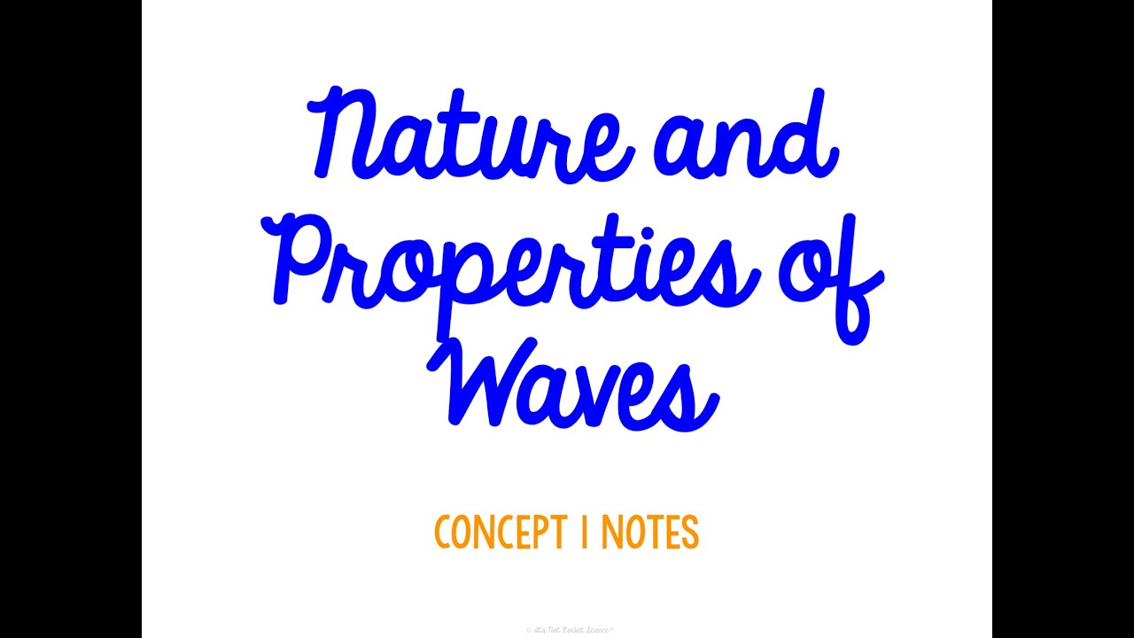 Unit 5 Waves Concept 1 Notes *UPDATED*
