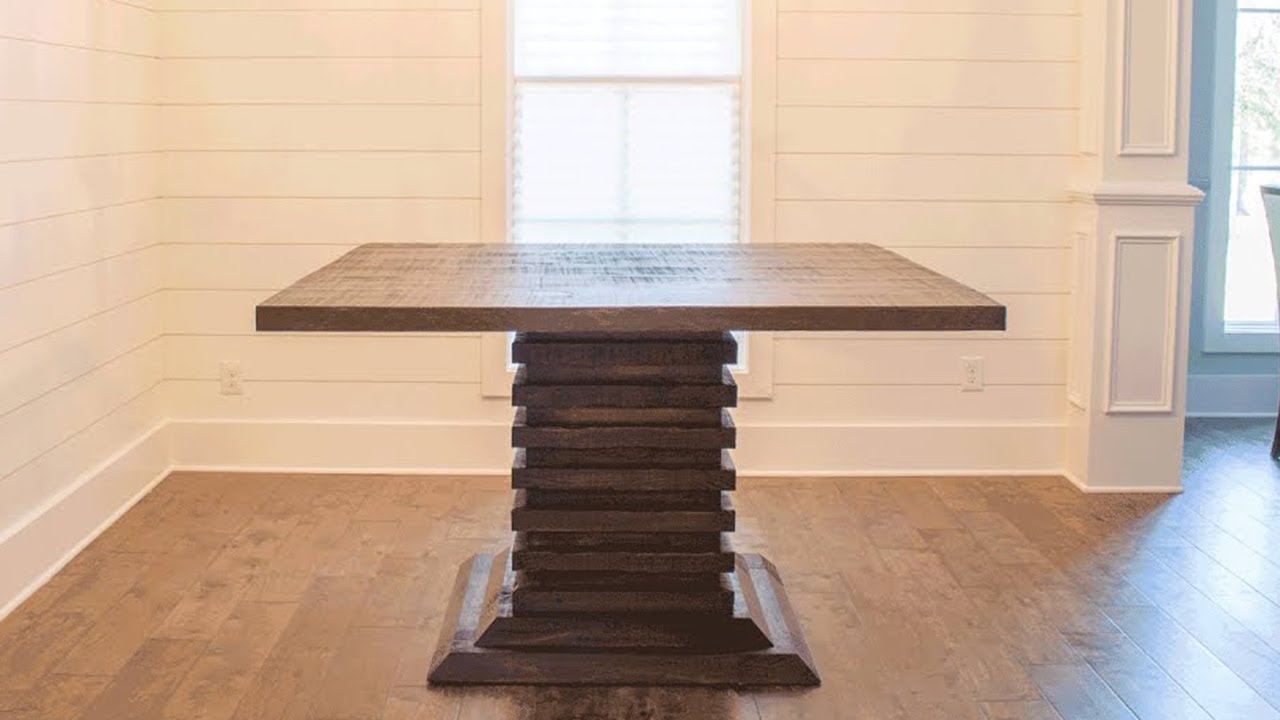 DIY Bar Height Dining Room Table! | Woodbrew Workshop