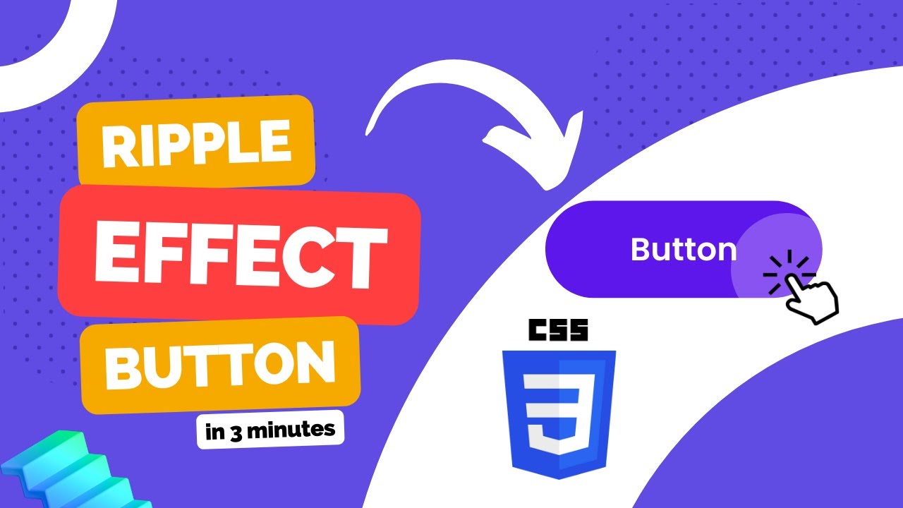 Ripple Effect Button with CSS and Vanilla Javascript for BEGINNERS