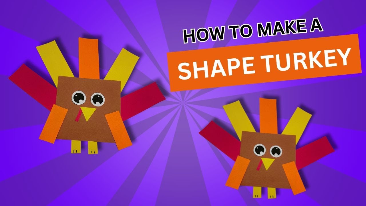 Rectangle Shape Turkey Craft