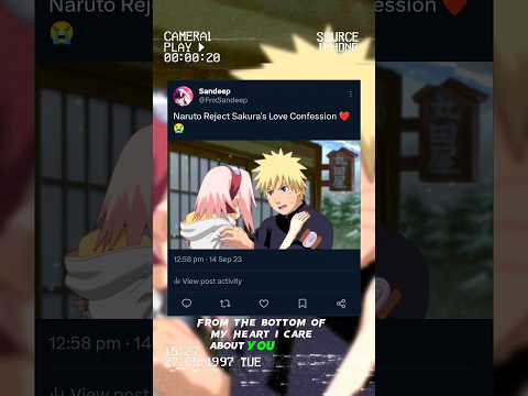 Naruto Reject Sakura's Love Confession ❤️ #naruto