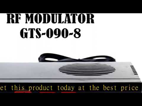 Universal RF Modulator RCA Audio Video to Coaxial Coax F-Type With S Video GTS-090-8