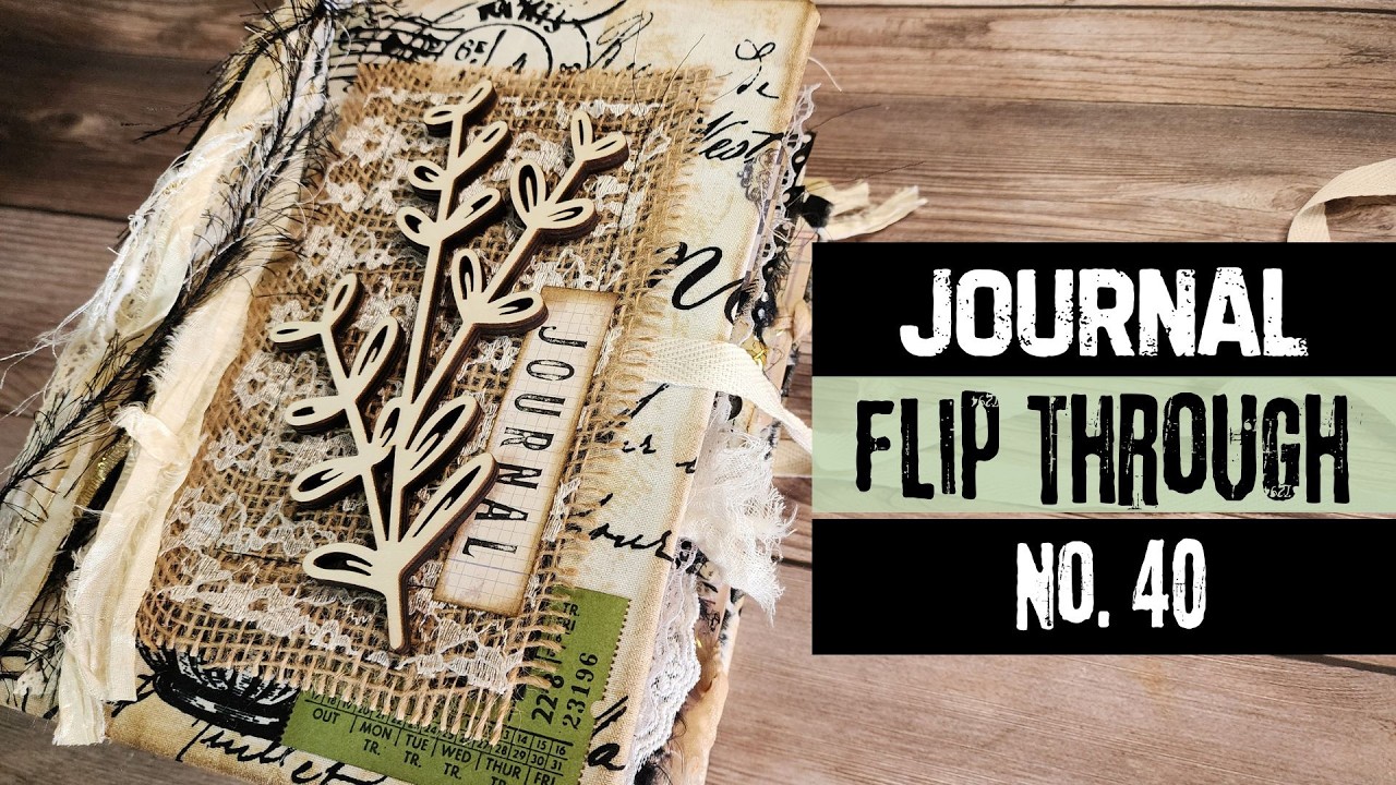 Junk Journal Flip Through J40 #junkjournal #junkjournalideas #flipthrough