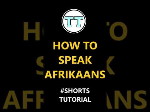 How to say AS in Afrikaans - #shorts