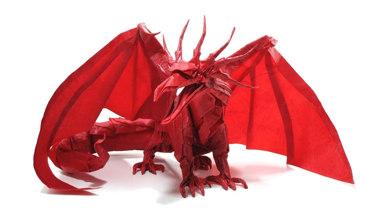 Origami Ancient Dragon (Satoshi Kamiya) Time Lapse