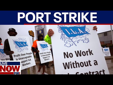 Port strike 2024: Dockworkers demand 77% wage increase | LiveNOW from FOX