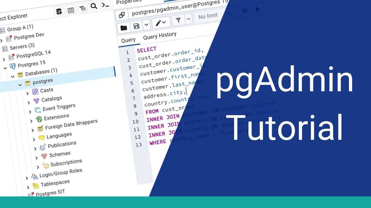 pgAdmin Tutorial - How to Use pgAdmin