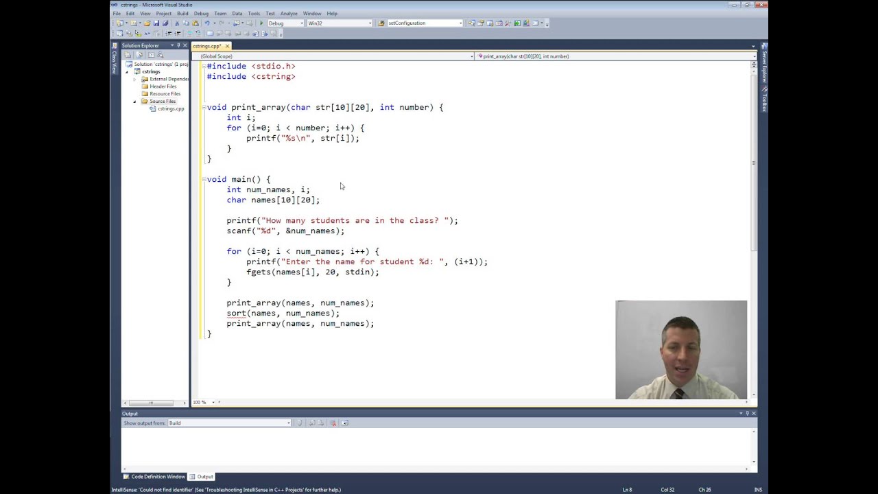 Intro to C Programming - C Strings Program