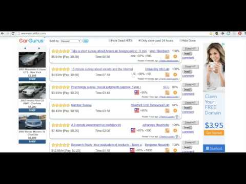 How I've Made Money Online: mTurk