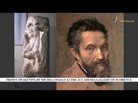 Prison awakening by Michelangelo at the Accademia Gallery of Florence