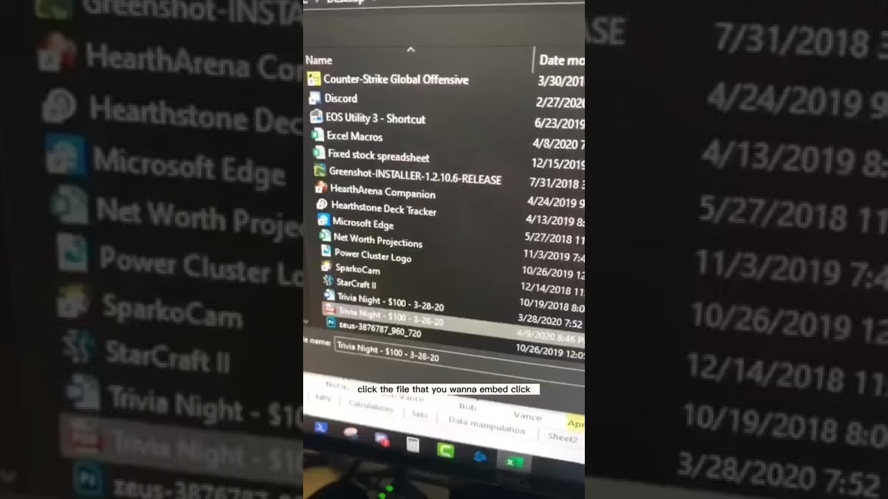 Embedding Files in Excel📚