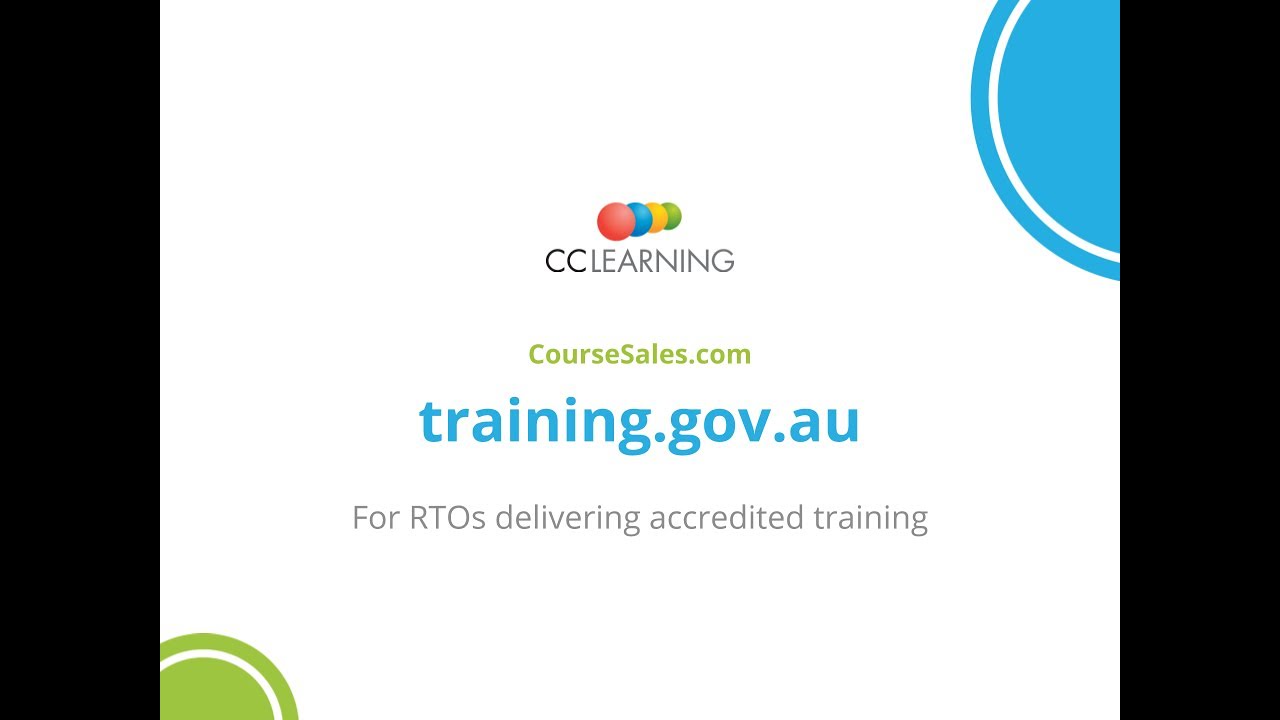 Tutorial: training.gov.au