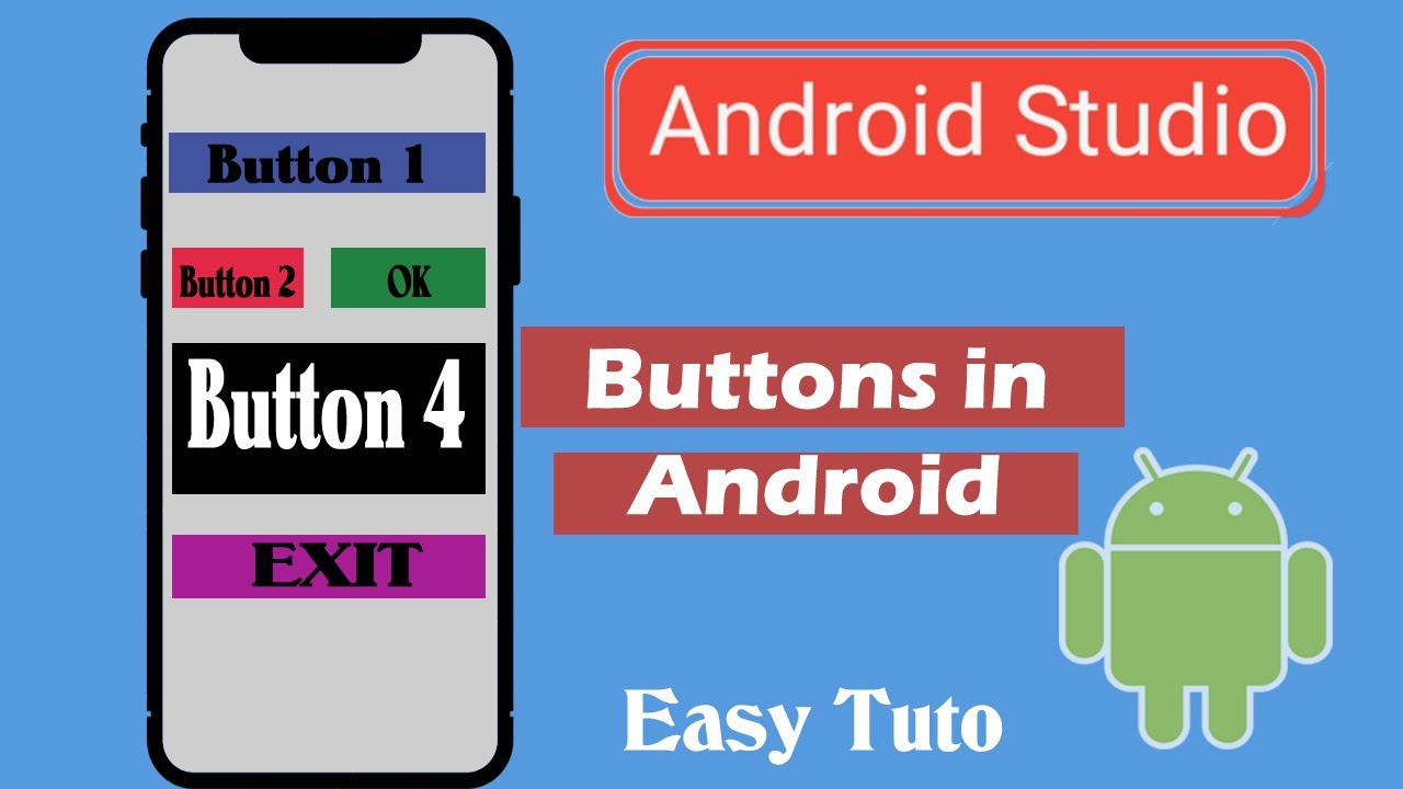 How to Create Buttons | Android Studio | Beginners Tutorial