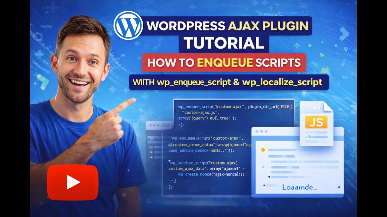 WordPress AJAX Tutorial: Pass PHP Data to JavaScript (wp_localize_script)