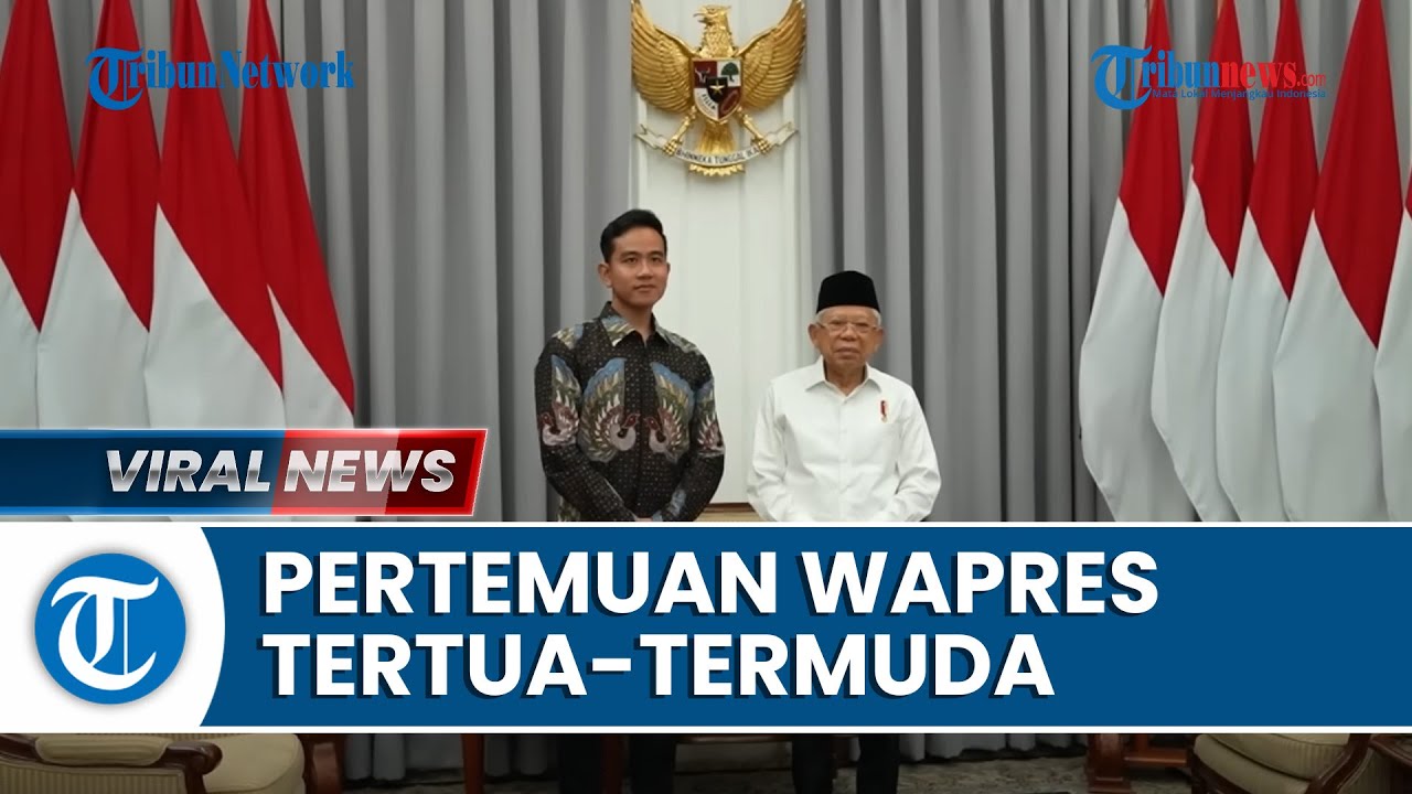 Momen Wapres Termuda-Tertua Bertemu, Maruf Amin Pesan ke Gibran Jadi Ganda Badminton Bareng ...