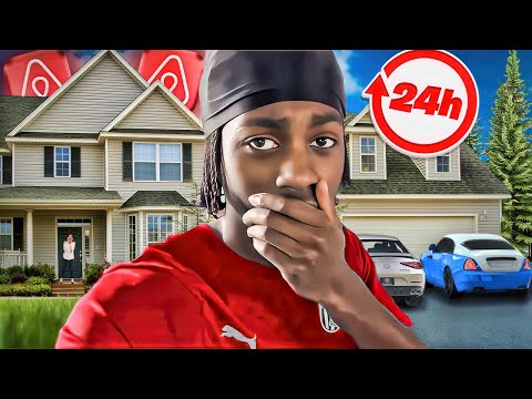 I Did A 24 Hour Twitch Stream In a Airbnb*We Almoodt Got Kicked Out*