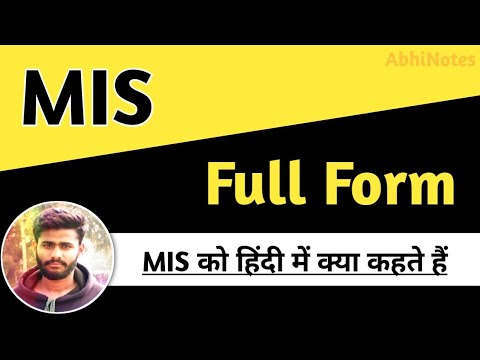 MIS Full Form | Full Form Of MIS | Abhi Notes | #shorts