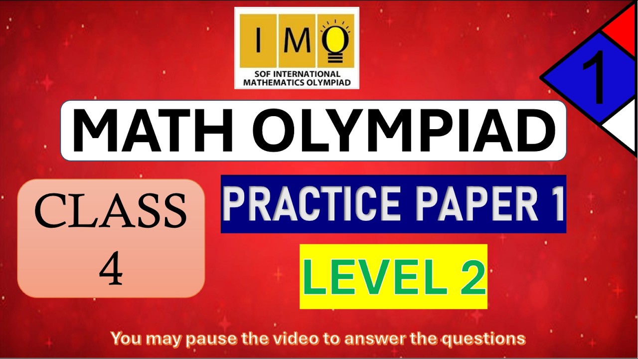 MATH OLYMPIAD CLASS 4  - LEVEL 2 - SAMPLE PAPER 1