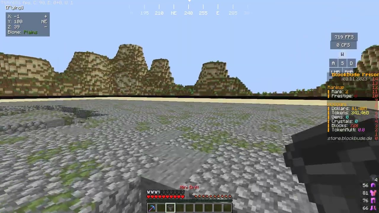 First try selfmade Mining Drill Plugin