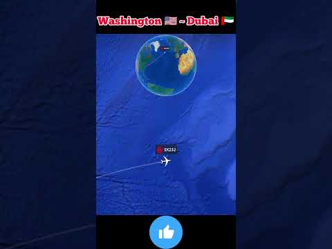 Washington to Dubai flight Route ✈️ | #flight #aviation