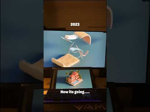 My 3 year progress in blender, Time flies. It all started with a donut… #b3d #blender #blender3d