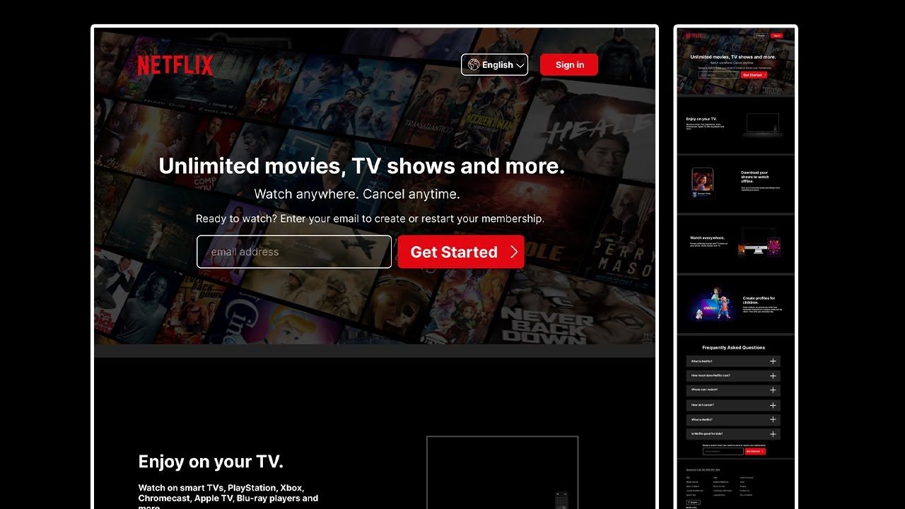 How To Make Netflix Website Clone Using Figma