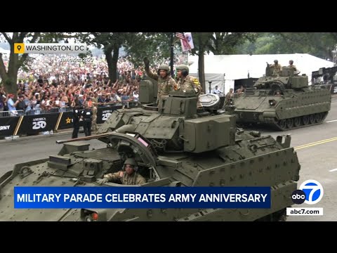 Here's a recap of the massive military parade in Washington DC