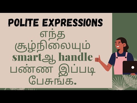 #Lesson 4-Polite expressions in tamil | Learn english in tamil | JC's easy English |