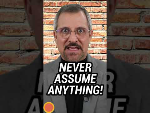 Never Assume Anything if You Want to be... 😏🙄 #assume #assumptions #communicationskills #shorts