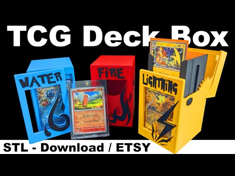 Fichier STL TCG Deck Box for Pokémon, One Piece & Lorcana – With ...