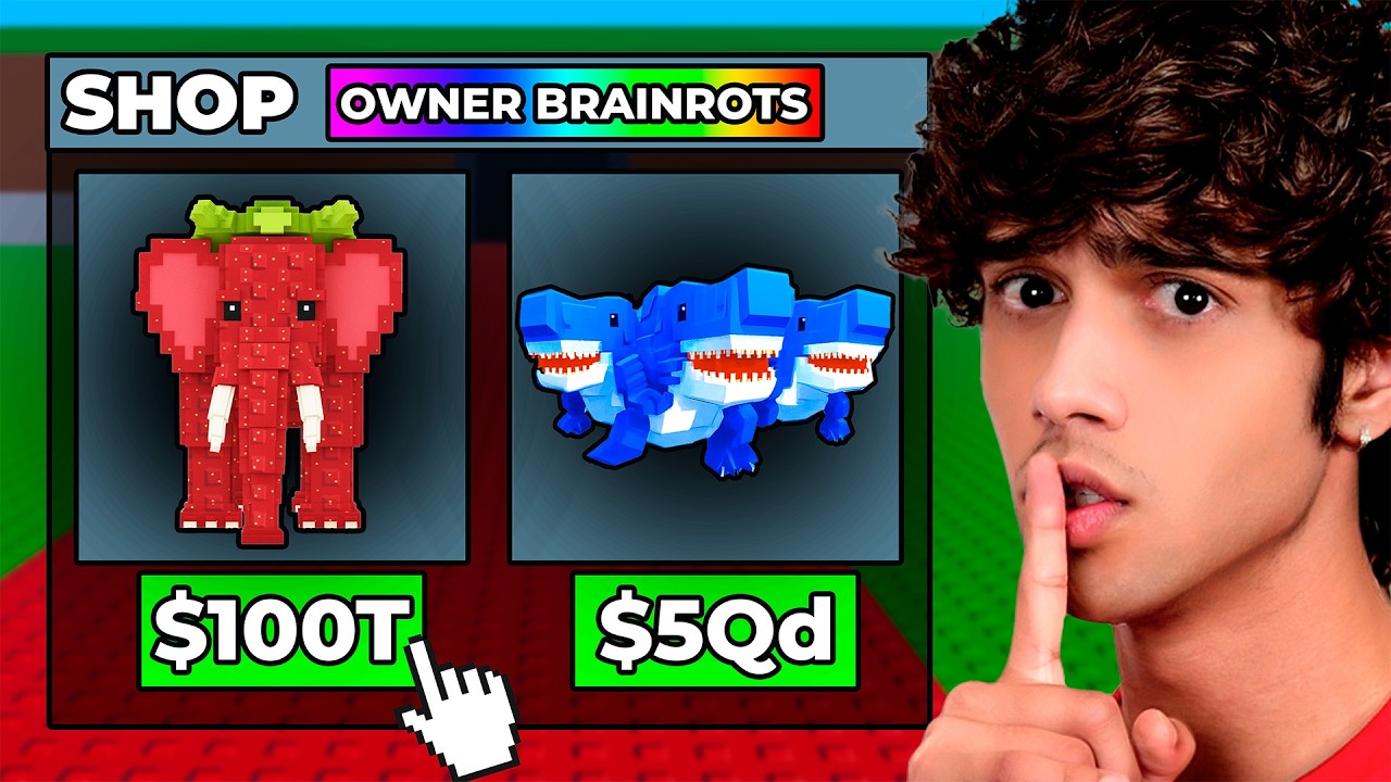 Steal a Brainrot, But There’s an OWNER SHOP…