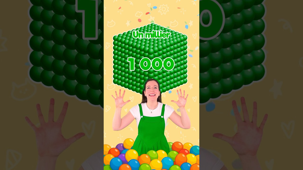 Count to 1000 in French #learning #kids #beginner #numbers #math