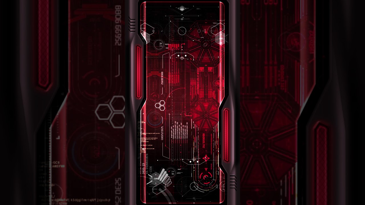 Red hacker technology interface