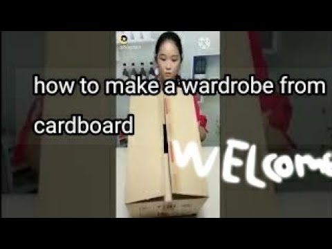 how to make a wardrobe from cardboard
