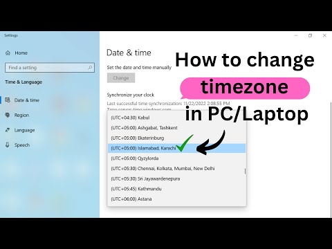 How to change time zone in pc in all windows 2023 ( New Update )
