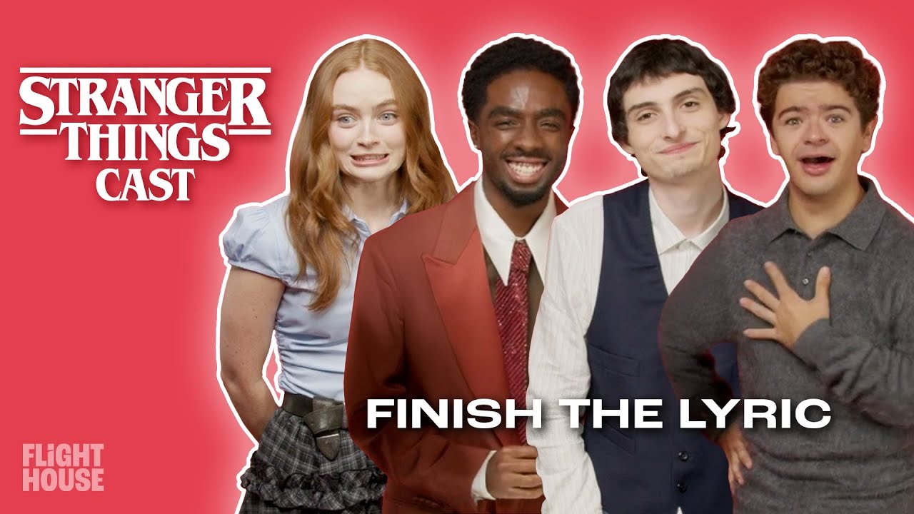 STRANGER THINGS CAST FINISH THE LYRIC