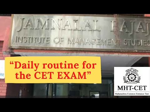 DAILY ROUTINE FOR THE CET EXAM | How to manage time and study everyday for CET 2021?| Target JBIMS