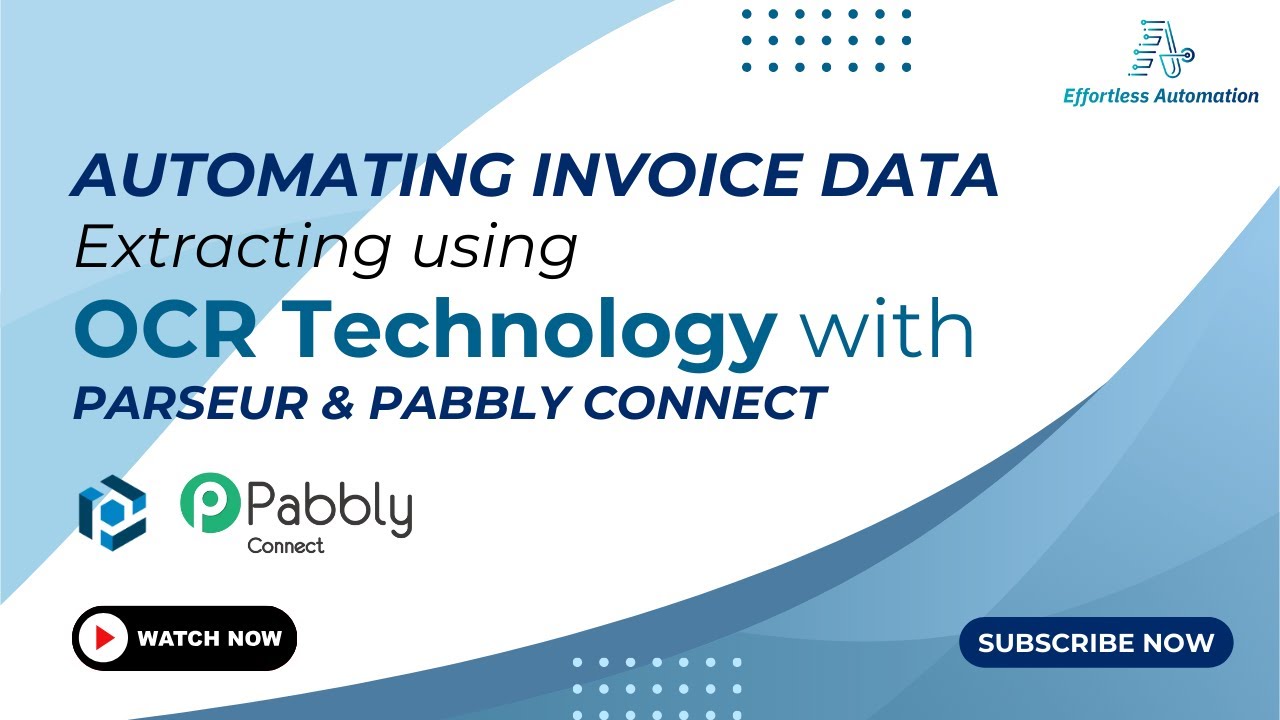 Automating Invoice Data Extraction using OCR Technology with Parseur and Pabbly Connect