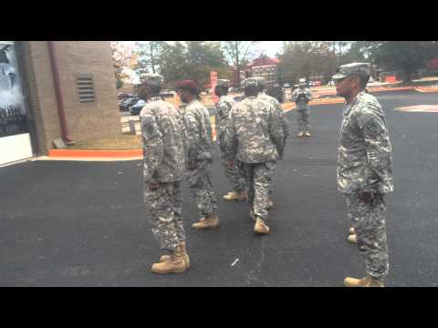 Me performing my Drill and Ceremony Evaluation ALC Class 001-15