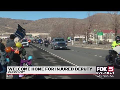 Injured Nevada deputy welcomed home