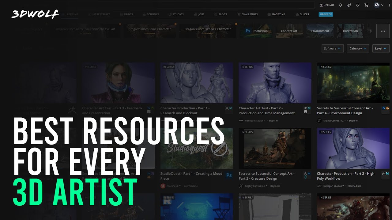 The Best 3D Resources Every Artist MUST Know | Top 5 Resources for Every Beginner 3D Artist