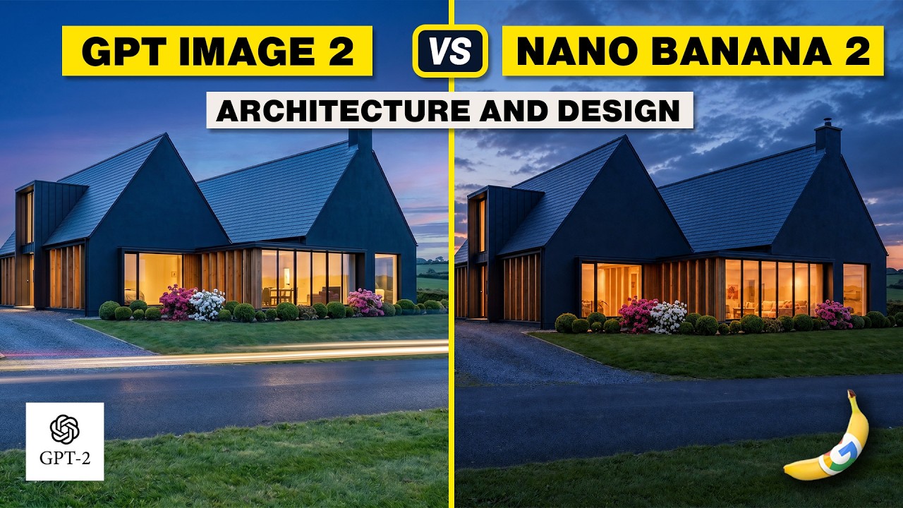 I Tested GPT Image 2 vs Nano Banana 2 on Real Architecture Projects - Here Are the Results