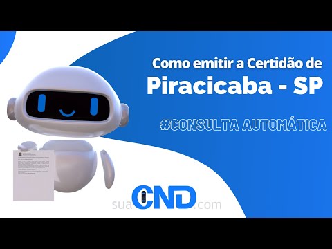 Como emitir a certidão negativa municipal de Piracicaba em menos de 1 minuto! :)