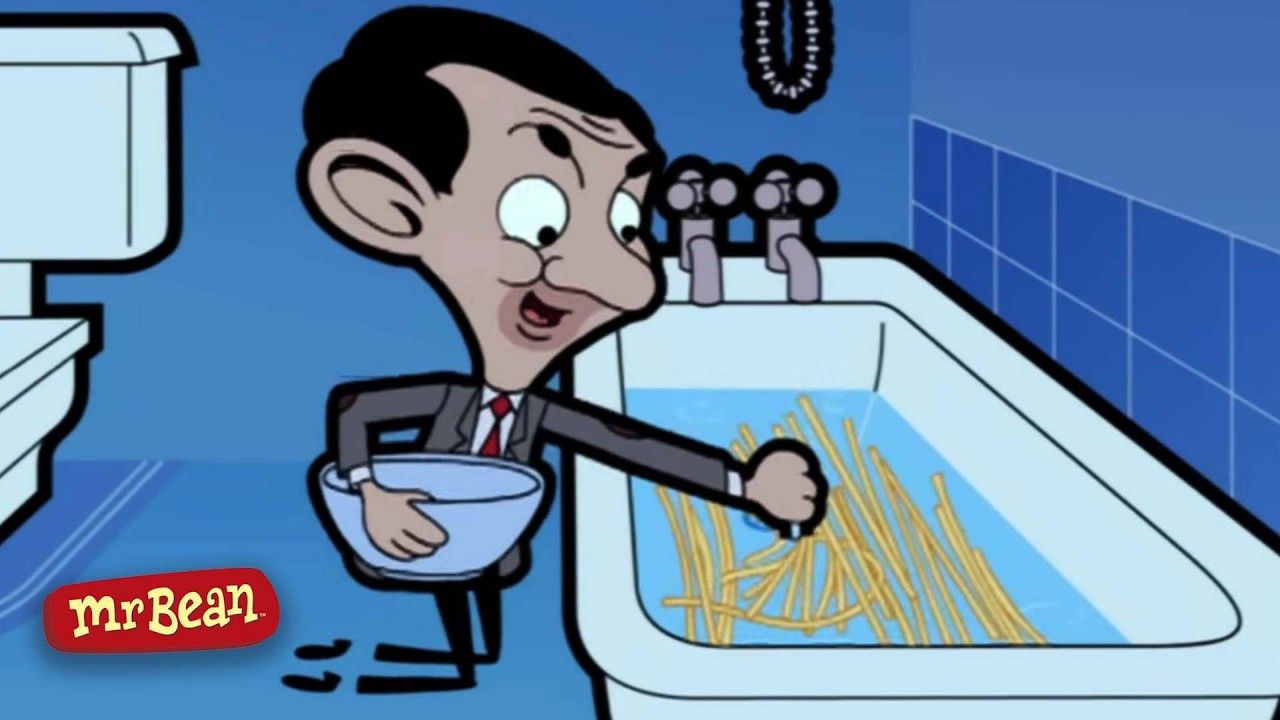 Mr Bean Cooks Spaghetti In The Bathtub 🛁 | Mr Bean Animated Season 1 | Funny Clips | Mr Bean