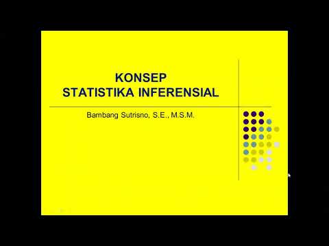 Konsep Statistika Inferensial