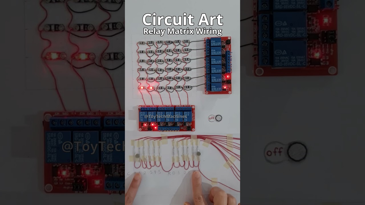 Circuit Art Wiring for LED Relay Matrix