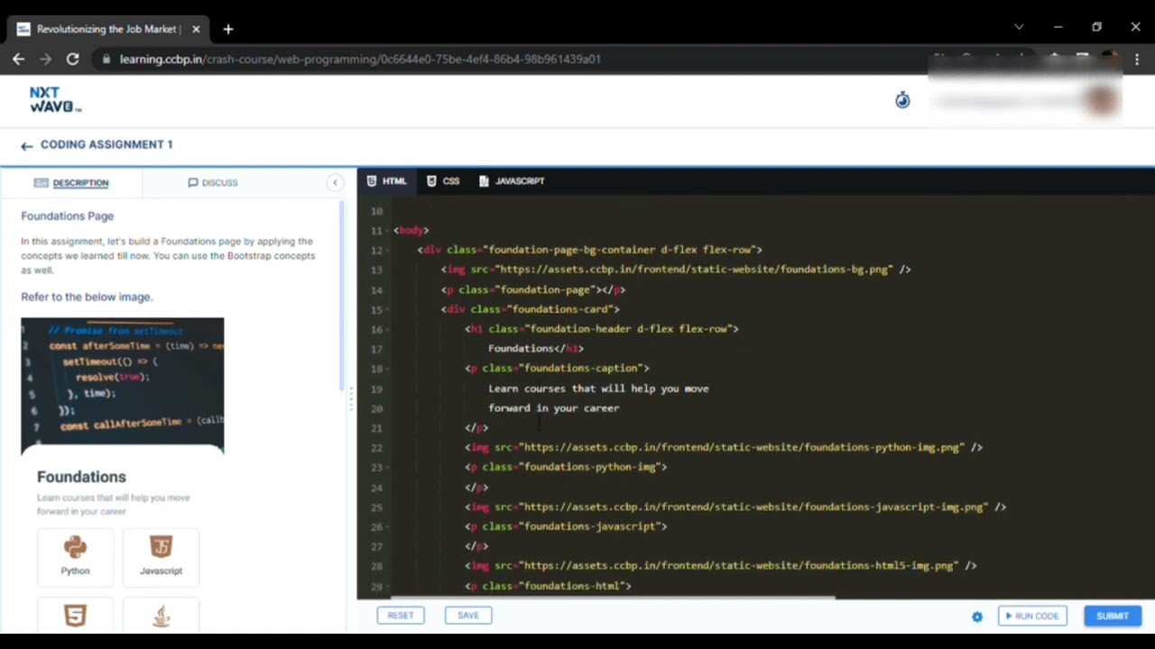 NXTWave ccbp4.o HTML & CSS coding assignment 2